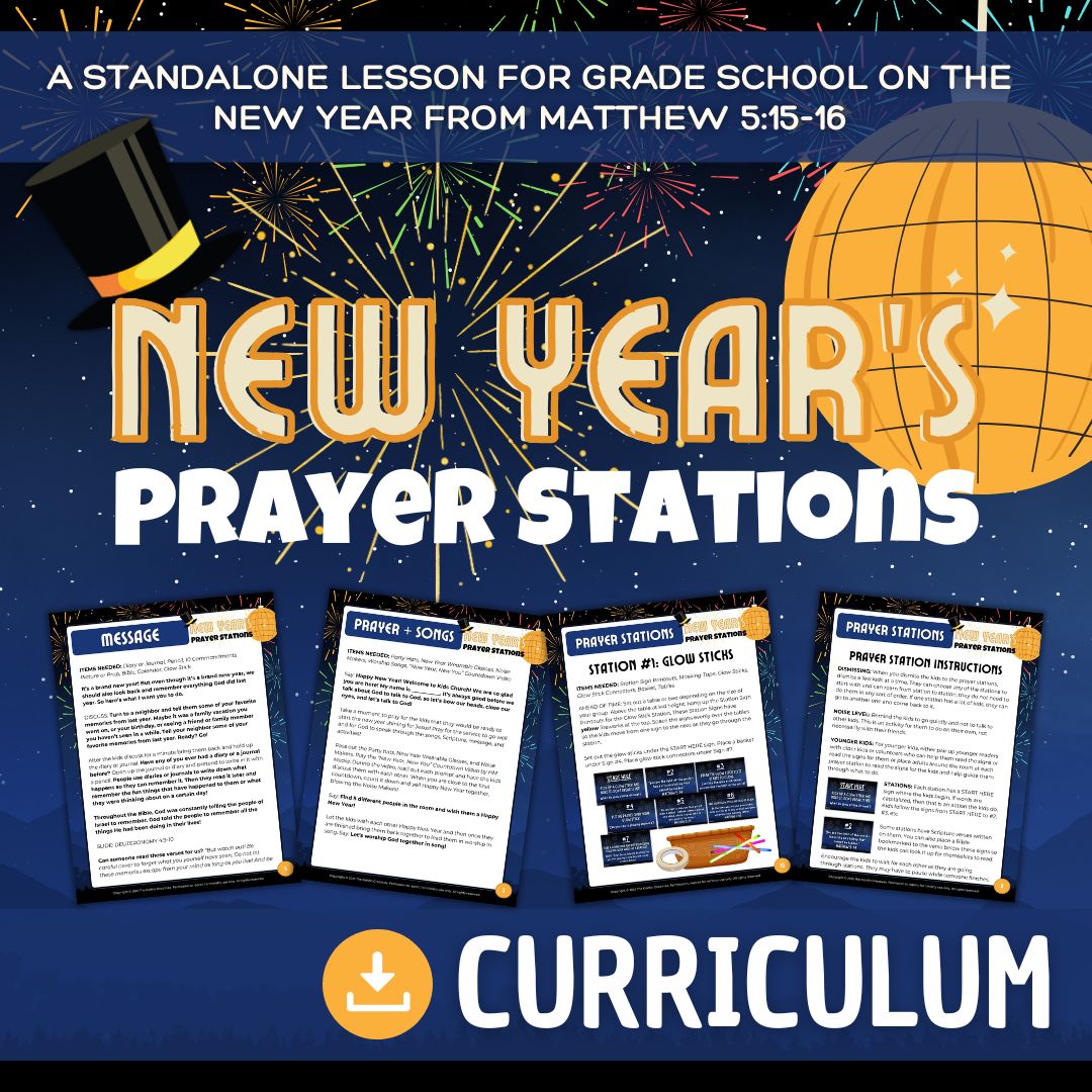 New Year’s Prayer Stations – thekidmincreatives.com